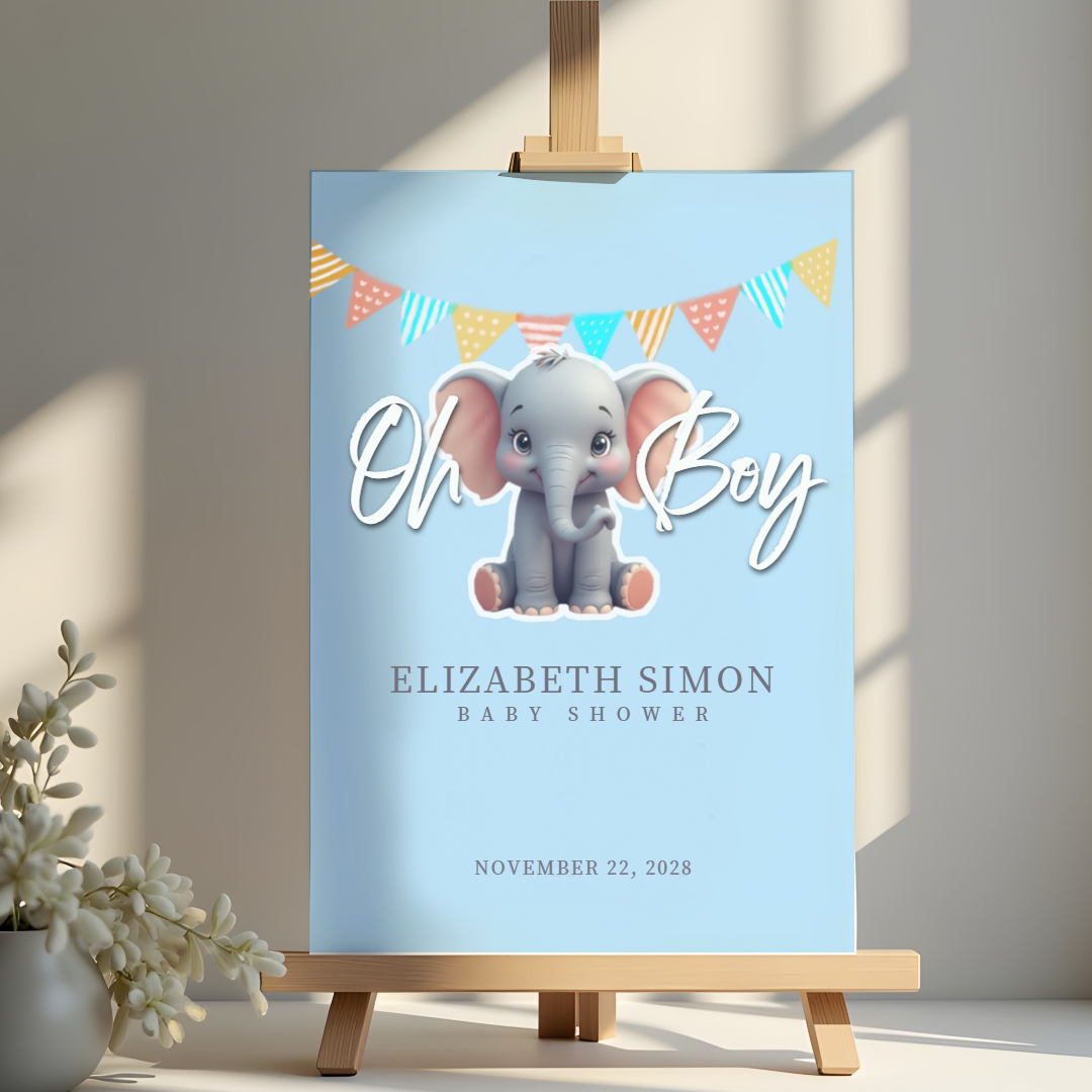 Personalize Baby Shower Invitation With Pixlr - Free & Online